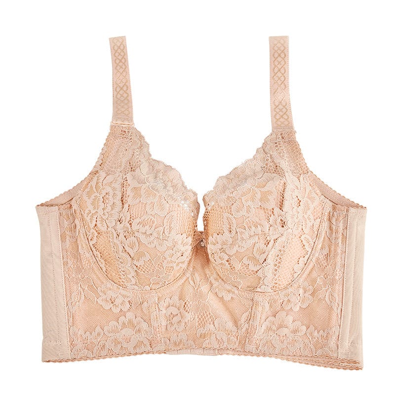 Women's Anti Sagging Adjustable Push Up Lace Longline Bra– Curvypower ...